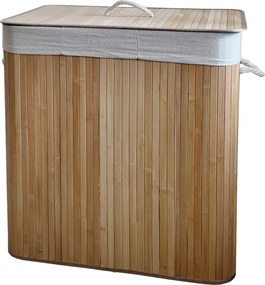 TRENDIE Bambusový koš na prádlo 150l světle hnědý + DÁREK