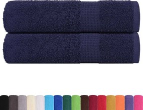 Ručníky FROGN 2 ks tmavě modré 100x150 cm 360 g/m² 136788