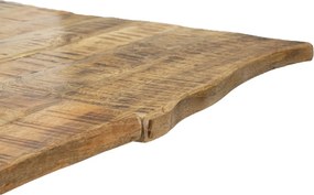 Jídelní rozkládací stůl Edge 180/280 cm z masivu hnědý/černý