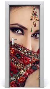 Fototapeta na dveře indická žena 95x205 cm