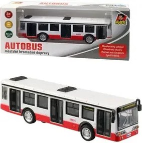 MaDe 10646 Autobus kovový na zpětný chod / 16cm / od 3 let