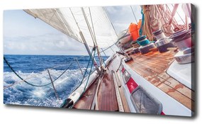 Wallmuralia Foto obraz na plátně Plachetnice na moři 100x50