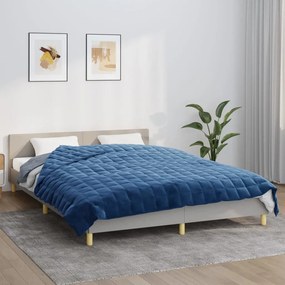 vidaXL Zátěžová deka modrá 220 x 230 cm 15 kg textil