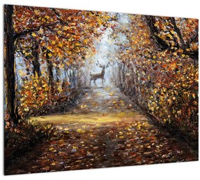 Skleněný obraz - Duch lesa (70x50 cm)