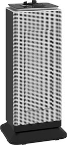 HOMCOM Elektrický keramický přímotop 2000 W s oscilací, nastavitelným termostatem a 3 režimy 18x15x40,5 cm černý