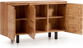 Komoda z masivu akácie v přírodní barvě 150x88x40 cm Uxue – Kave Home