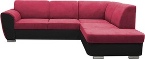 XXXLutz ROHOVÁ SEDAČKA, textil, červená, černá MID.YOU - Sedací soupravy - 001574004003