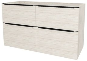 Mereo Mereo, Mailo, koupelnová skříňka 121 cm, černé madlo, Multidecor, CN593SBWLP1