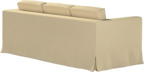 Potah na pohovku IKEA  Karlanda 3-místná nerozkládací, dlouhý barva zelená látka pletený vzor