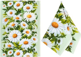 Bellatex Kuchyňská utěrka 1 ks Zelená,Bílá,Žlutá 50x70 cm
