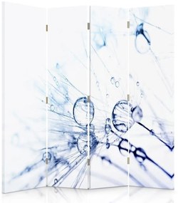 Ozdobný paraván, Dmychadlo s rosením - 145x170 cm, čtyřdílný, klasický paraván
