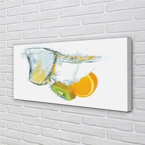Obrazy na plátně Voda kiwi oranžový 125x50 cm