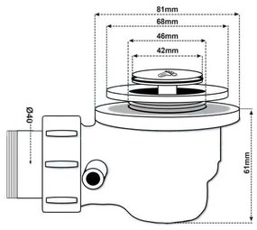 BPS-koupelny Obdélníkový sprchový kout HYD-OK202C 120x90 chrom/transparent + vanička HYD-OSV-SXL04C černá