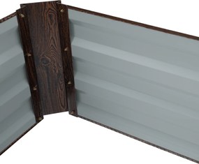 Vyvýšený záhon, hnědý, ocel, NONKY TYP 7