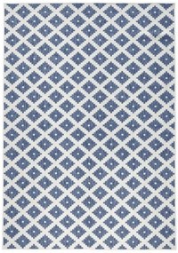 Hans Home | Kusový koberec Twin-Wendeteppiche 103128 blau creme – na ven i na doma - 200x290