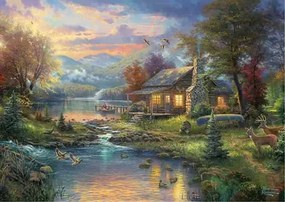 SCHMIDT Puzzle v plechové krabičce Ráj přírody / 500 dílků / 48,1 × 34