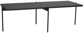 Černý jasanový konferenční stolek ROWICO SHELTON 145 x 60 cm