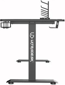 ULTRADESK Momentum černá / Herní stůl / 152 x 70 x 75 cm / USB hub