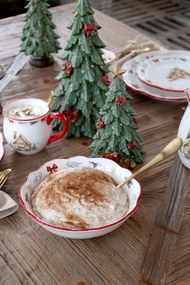 Vánoční keramická mísa Chalet de Noël – Ø 21*6,5 cm / 800ml