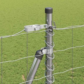 Zahradní euro plot s betonovým základem 10 x 1,5 m Stříbrná 3351019