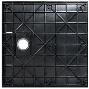 Besco Čtvercová sprchová vanička z SMC kompozitu VEXO BLACK SQ 80x80 (90x90) Rozměry (cm): 90x90
