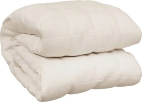 Zátěžová deka světle krémová 220 x 240 cm 11 kg textil 3154826