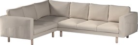 Potah na pohovku IKEA Norsborg rohová 5-místná barva šedá látka pletený vzor