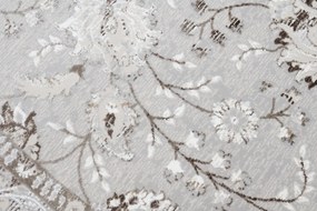 Světle béžovo-šedý vintage designový koberec se vzory Šířka: 80 cm | Délka: 150 cm
