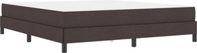 Postel s boxspringem Tmavě hnědá 180 x 200 cm textil 3398510