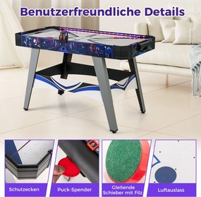 Costway Air Hockey Table Poháněný hokejový stůl s 2 posuvníky a puky