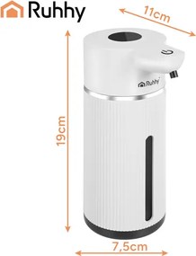 Bezdotykový dávkovač mýdla Ruhhy 420ml bílý