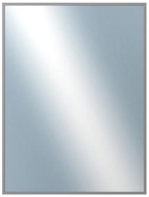 DANTIK - Zarámované zrcadlo - rozměr s rámem cca 60x80 cm z lišty Hliník platina | P269-019 (7269019)