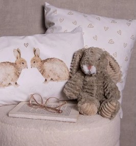 Hnědá plyšová dekorace hračka králík Rabbit - 17*20*21 cm