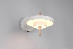 Slonovinové LED nástěnné svítidlo s ohybatelnou konstrukcí/stmívatelné ø 20 cm Keaton – Trio