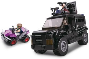 Sluban Policie M38-B0653 SWAT vyzbrojený vůz a zloděj na 4-kolce