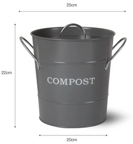 Plechový kompostér 3,5 l Garden Trading