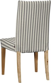Potah na židli IKEA  Henriksdal, krátký barva šedá látka vzorované