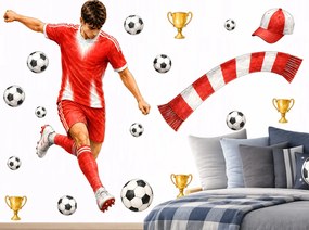 Fotbalista Bayern Mnichov úpravy na přání bundesligová samolepka na zeď arch 52 x 75 cm