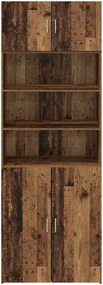 Úložná skříňka Staré dřevo 80 x 42,5 x 225 cm Kompozitní dřevo 3402818