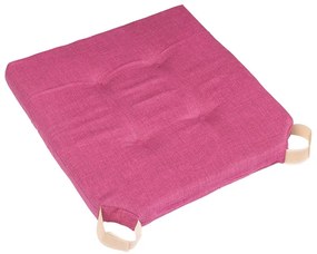 Bellatex Sedák hladký Ulla 40x40 cm na suchý zip bordová