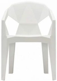 Plastová židle MUZE - bílá - 3D4797