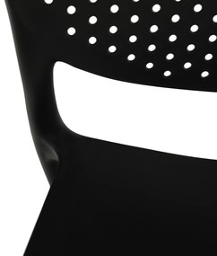 Stohovatelná plastová židle FEDRA NEW černá