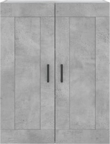 Skříň highboard betonově šedá 69,5x34x180 cm kompozitní dřevo 3199749