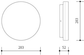 PANLUX Přisazené chytré LED svítidlo VERONA CIRCLE  SMART Tuya Wifi, bílá