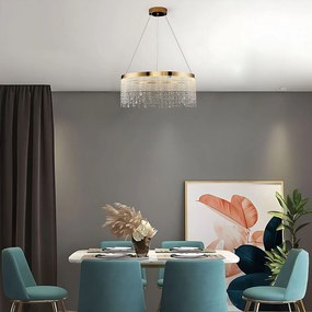 Toolight Toolight, LED závěsné osvětlení 40cm, 18W, 4000K, APP1730-1CP, zlatá, OSW-04341