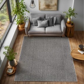 Kusový koberec Loom 4300 grey Kruh 160 cm průměr