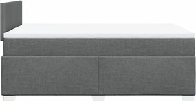 Box spring postel s matrací tmavě šedá 120x190 cm textil 3285821