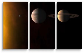 Sablio Obraz - 3-dílný Planety - 120x80 cm