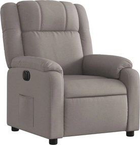 Elektrické polohovací křeslo taupe textil 3205186