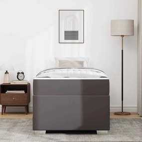 Rám postele Šedá 90 x 190 cm PVC 3399221